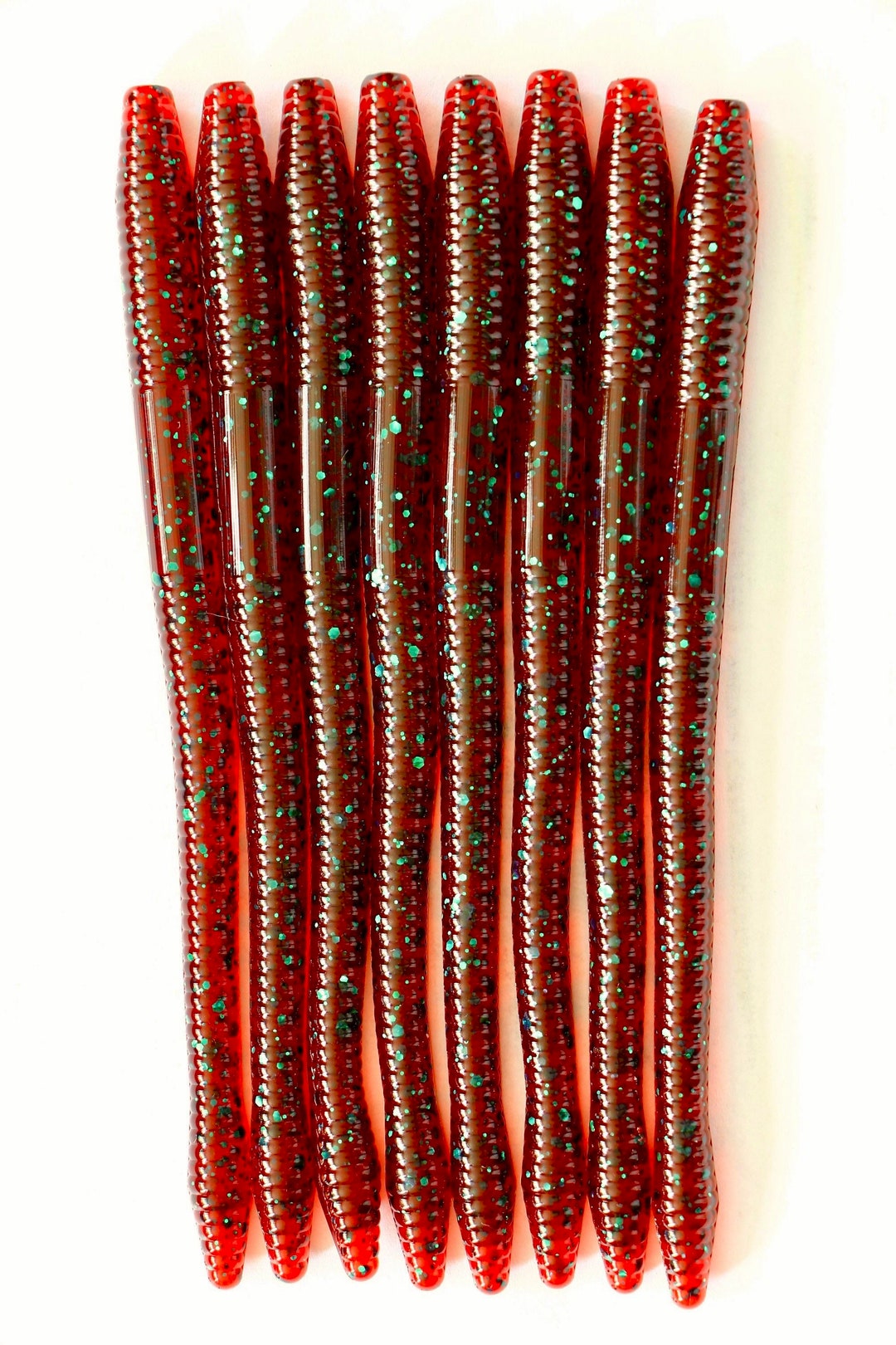 6.25" Redbug Magnum Trick Worms, 8 per Pack - Etsy