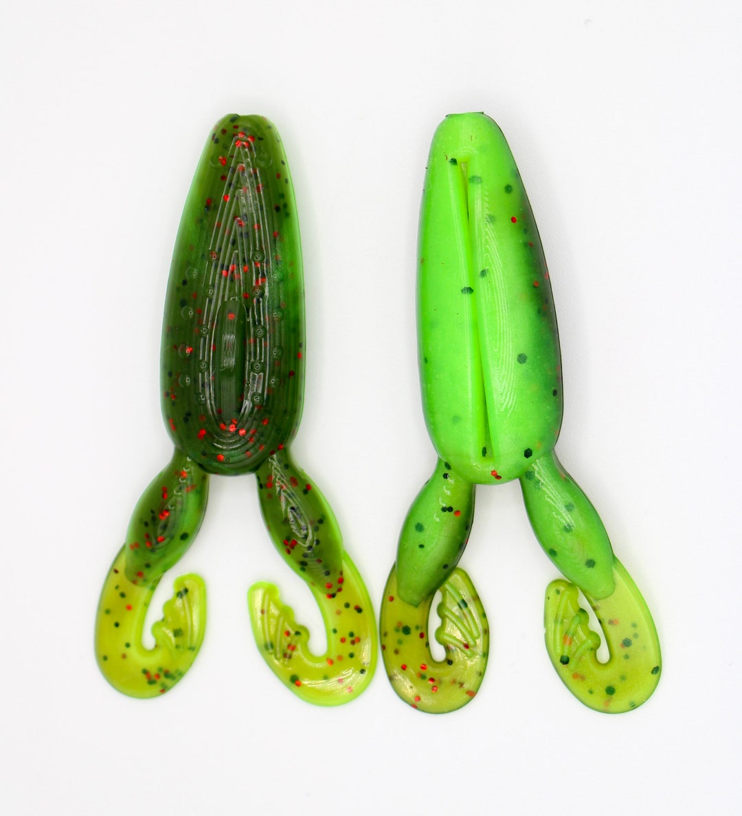 4 Melon Red Atomic Toad, Soft Plastic Bait, Bass Fishing - Etsy