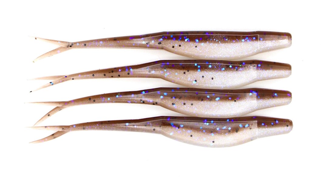 5” Electric Shad Fluke, Soft Plastic Bait, Bass Fishing - Etsy