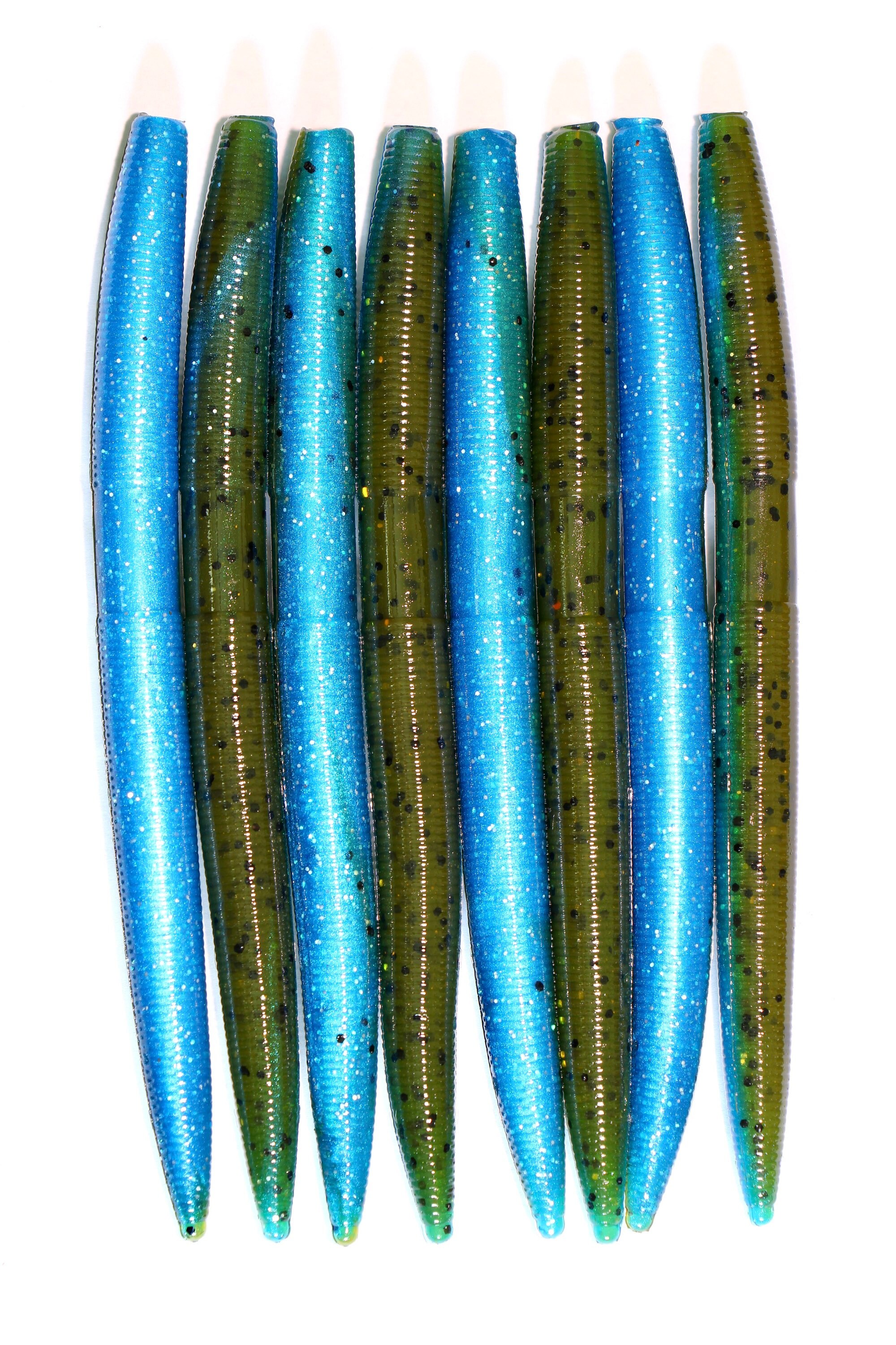 5 Blue Craw stick worm soft plastic bait bass fishing | Etsy