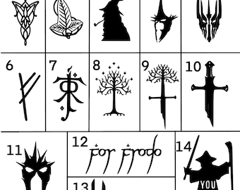 Lord of Rings Stickers | Etsy