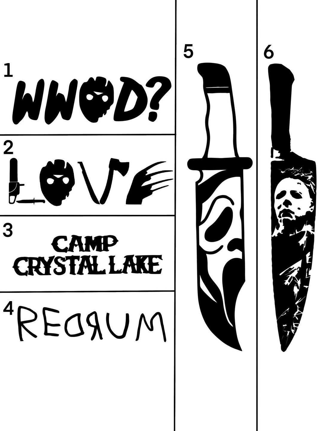 Horror Decals - Etsy