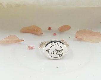 Angry Birds Silver Plush - Etsy