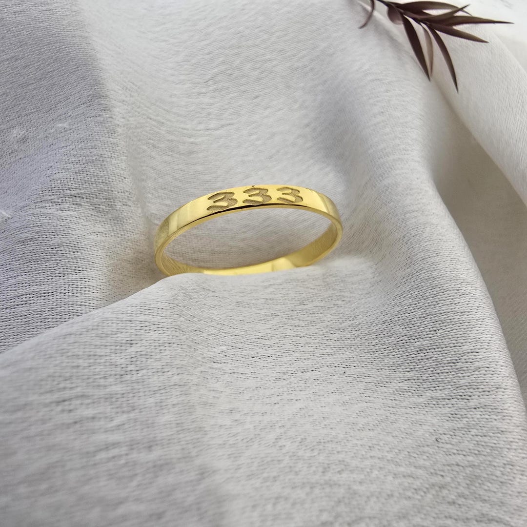 Buy Angel Number Ring 111 222 333 444 555 666 777 888 999 11:11 ...