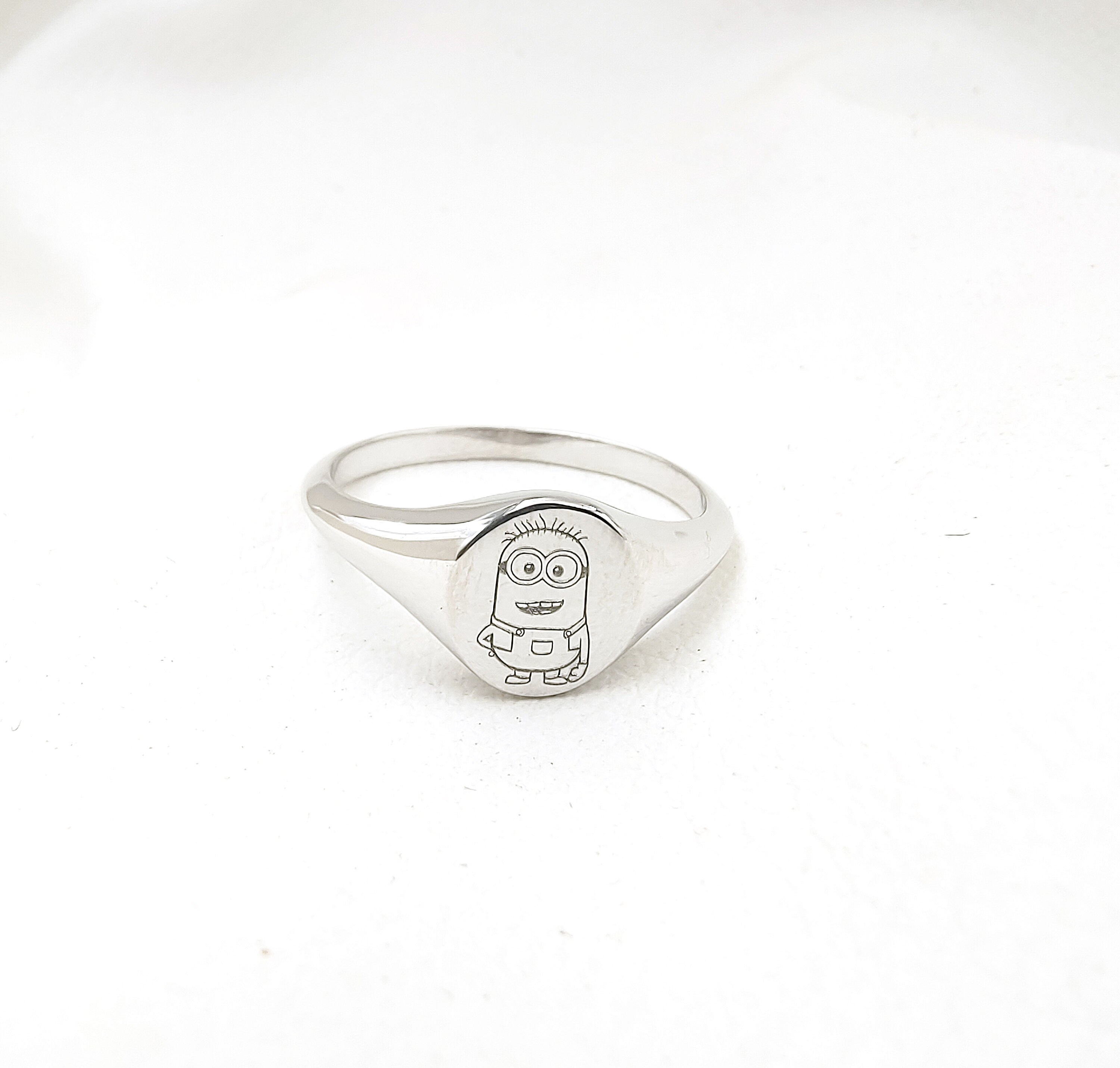 Minion Ring 925 Sterling Silver Minions Ring Despicable Me - Etsy