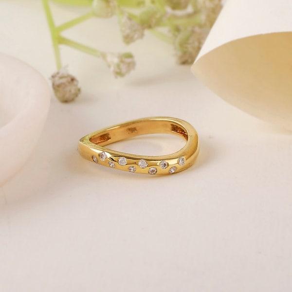 Flush Set Ring - Etsy