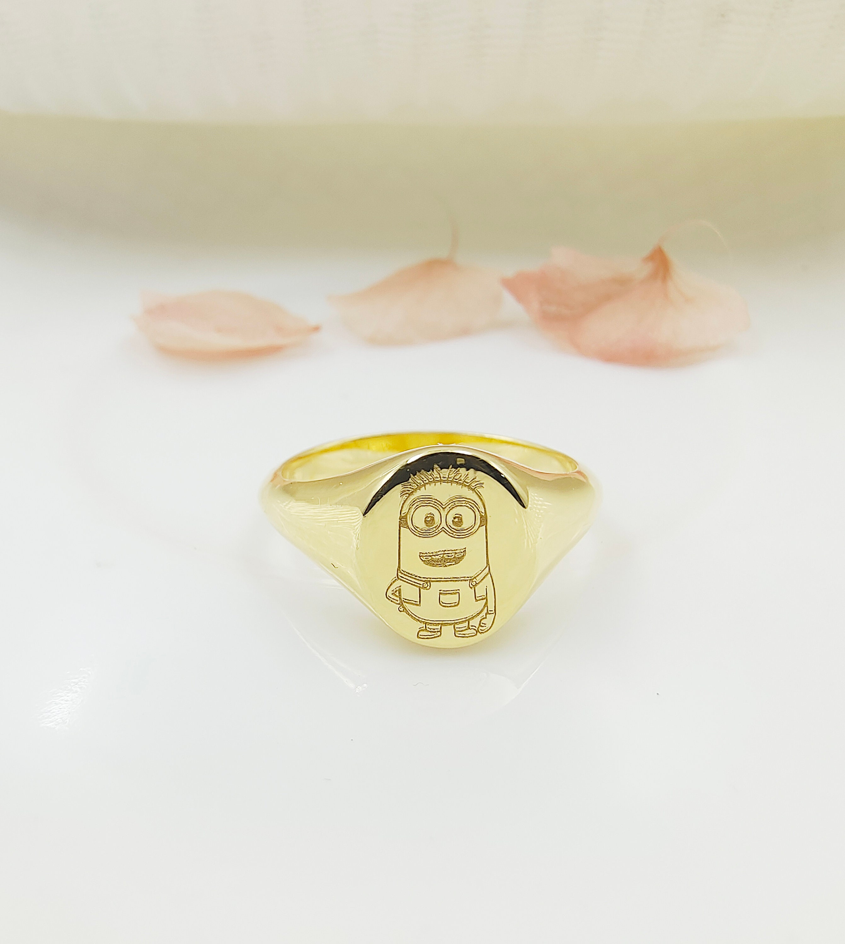 Minion Ring 925 Sterling Silver Minions Ring Despicable Me - Etsy