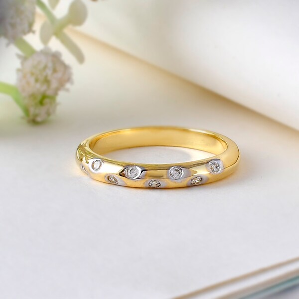 Flush Set Ring - Etsy