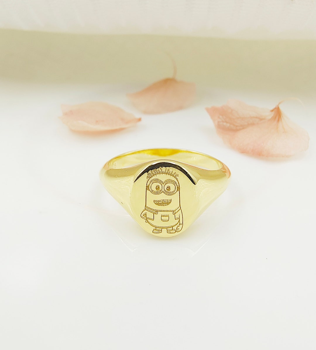 Minion Ring 925 Sterling Silver Minions Ring Despicable Me - Etsy