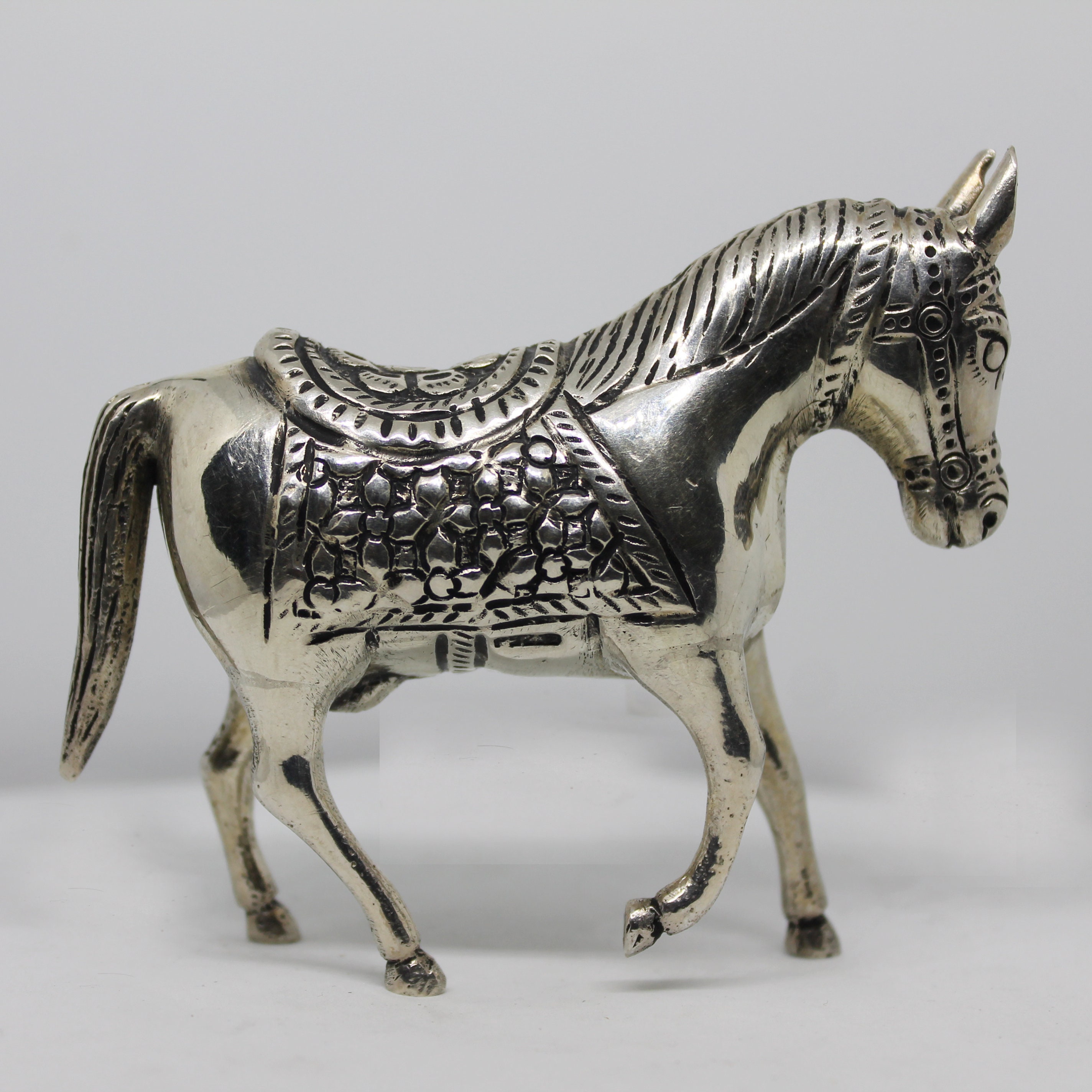 Pure Silver Horse Statue,free Engraving,personalized,hand Carved,horse ...