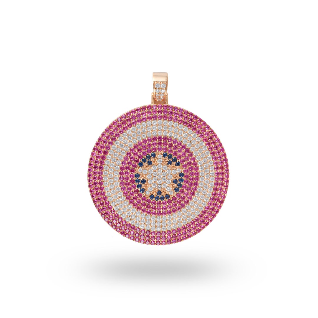 Captain America Pendant,iced Out Captain America Shield,avengers ...