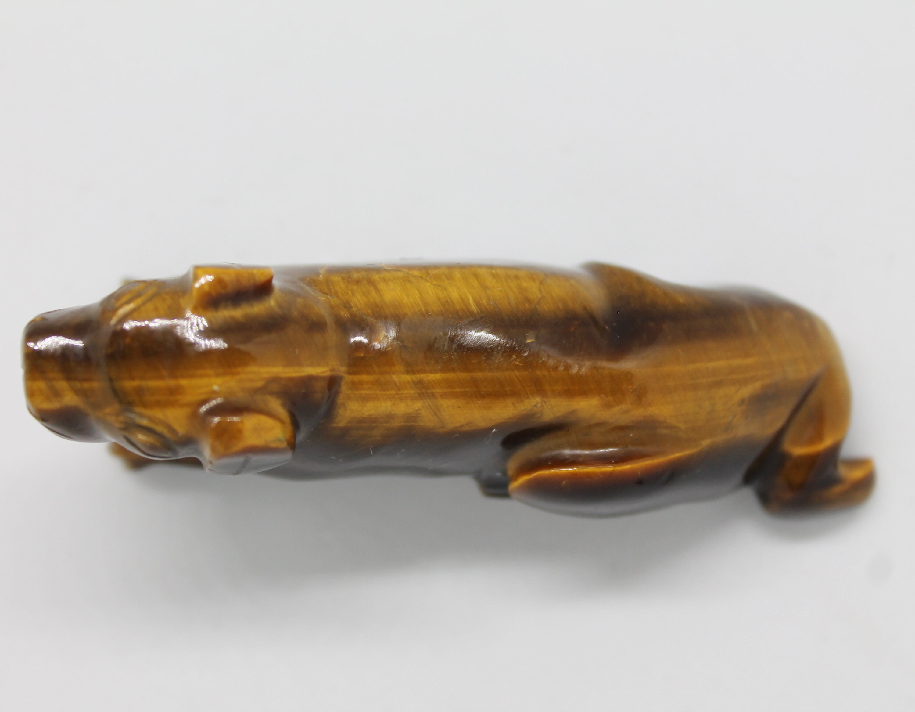 Natural Tiger Eye Gemstone Statue Dog Statue Tiger Eye - Etsy