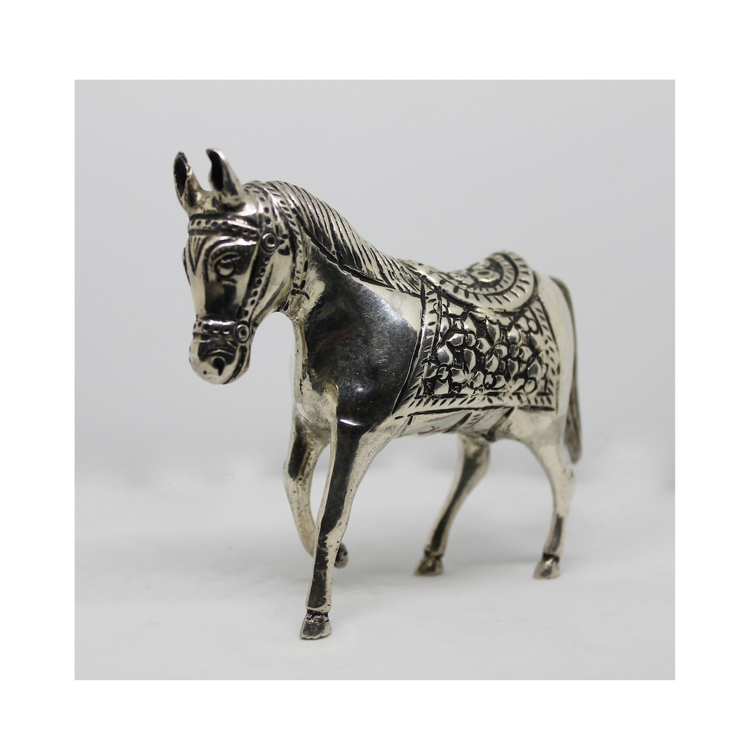 Pure Silver Horse Statue,free Engraving,personalized,hand Carved,horse ...