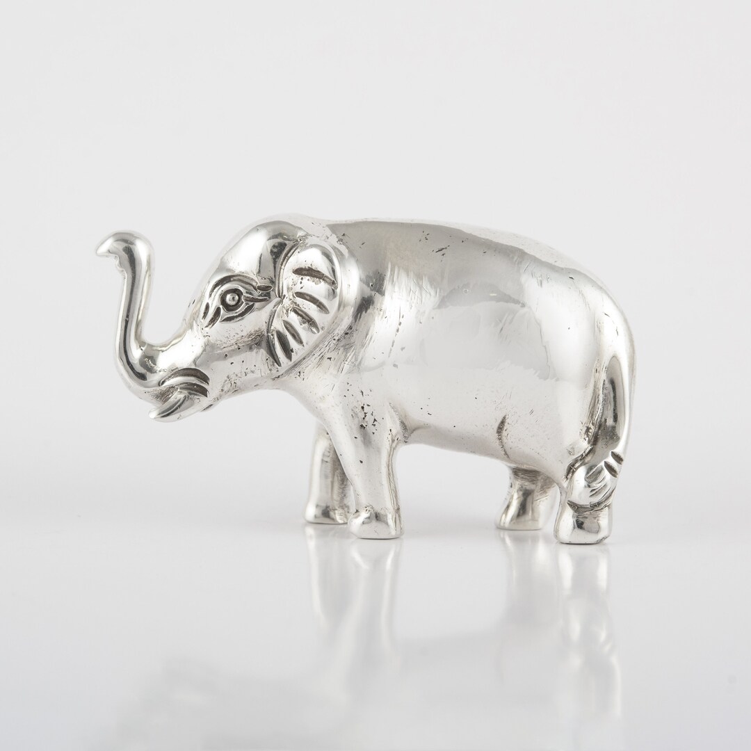 95-100 Gram Solid Silver Elephant Statue,elephant Article,silver Statue ...