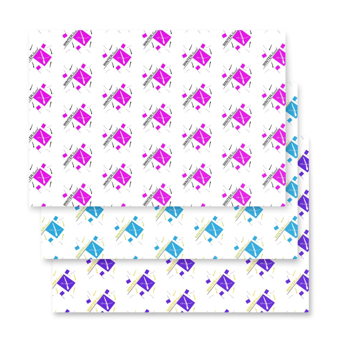 Wrapping Paper Set of Premium Matte Finish Paper in Winter Guard Theme ...