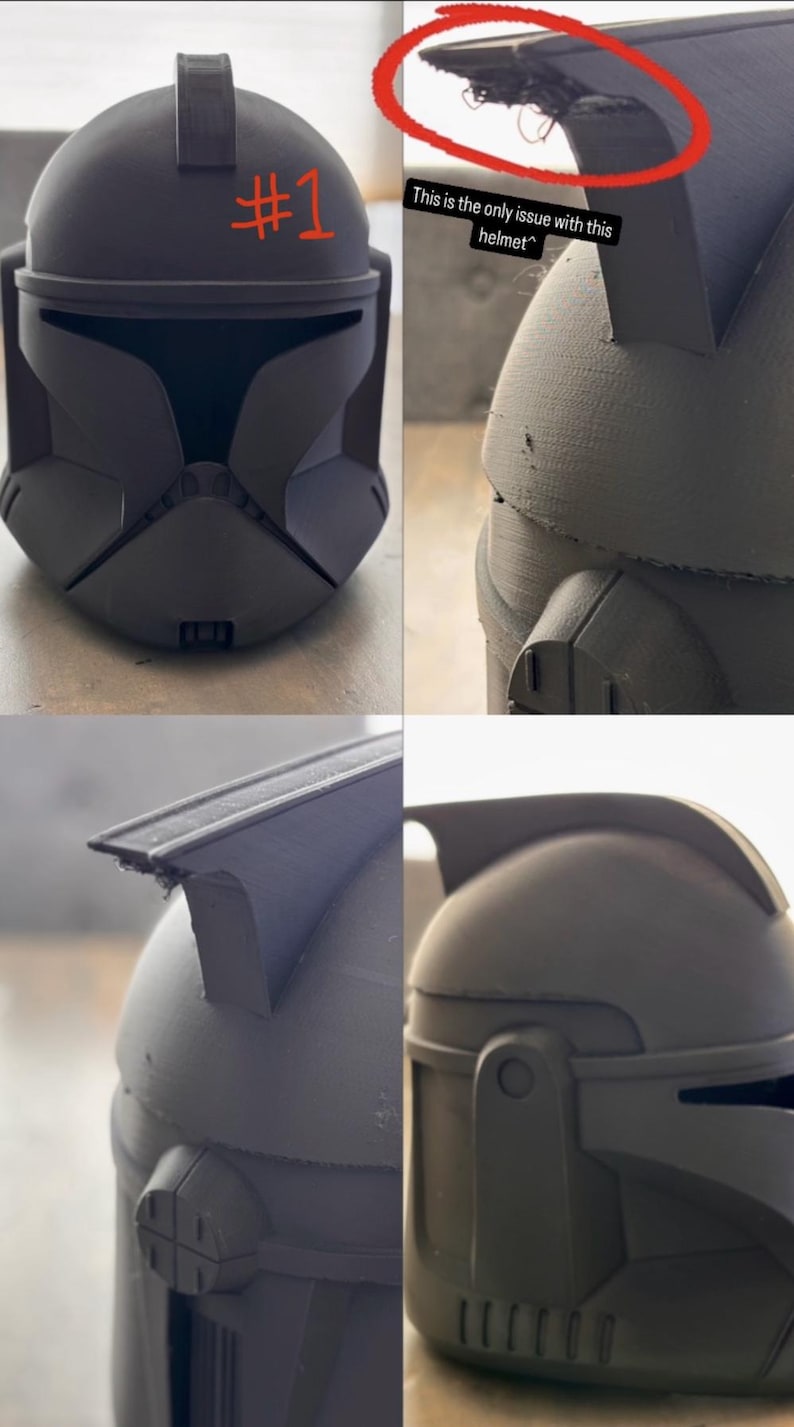 B Grade DIY Helmet - 3D Printed/resin Unique Star Wars Helmets - the ...