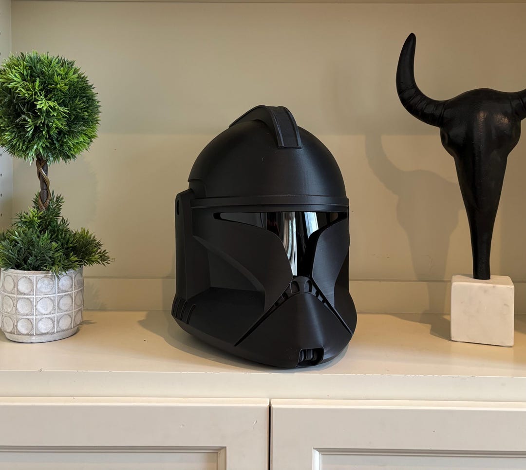 DIY Clone Trooper Helmet Phase 1 Plastic PLA 3D Printed - Create Your ...