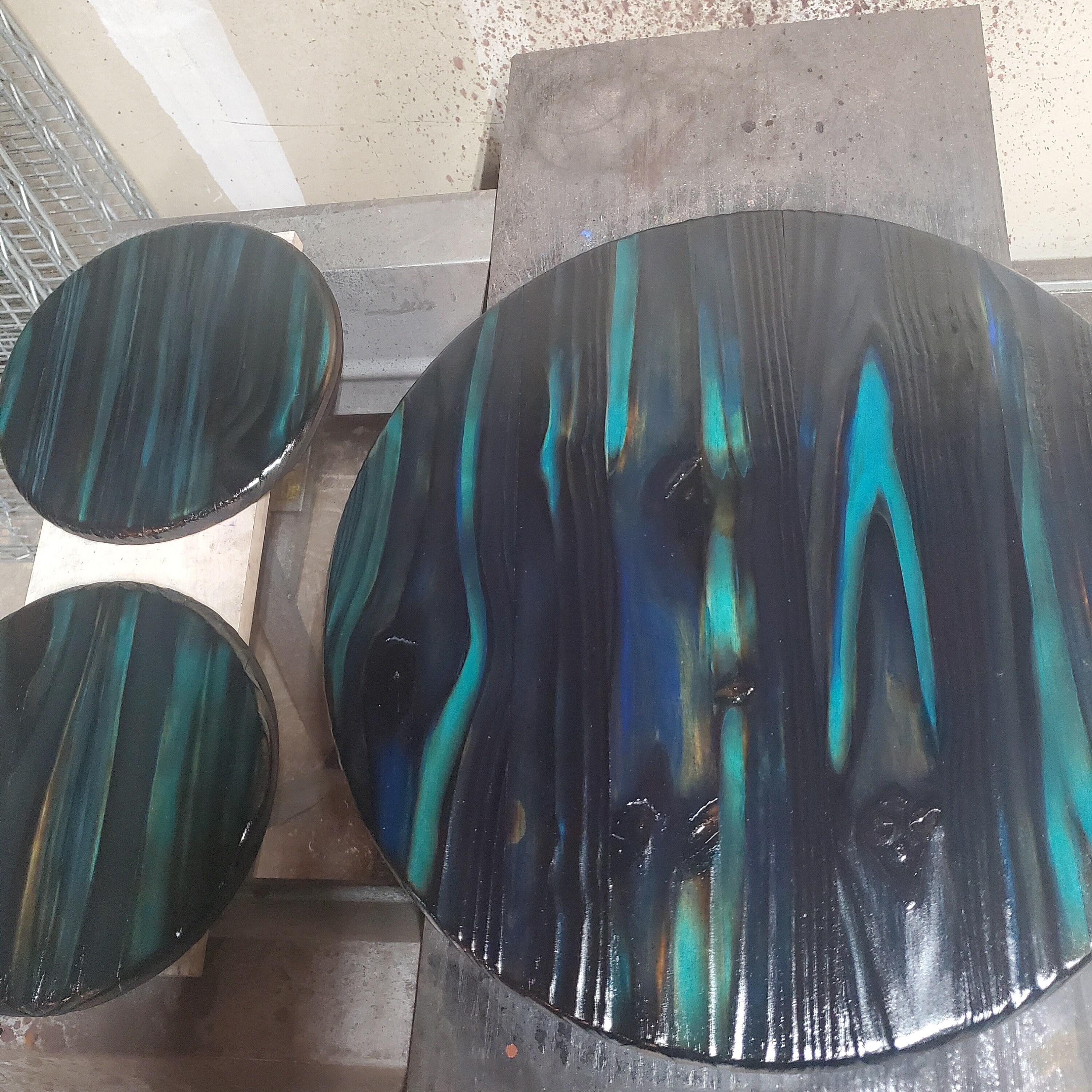 Soldhandmade Shou Sugi Ban Accent Tables - Etsy