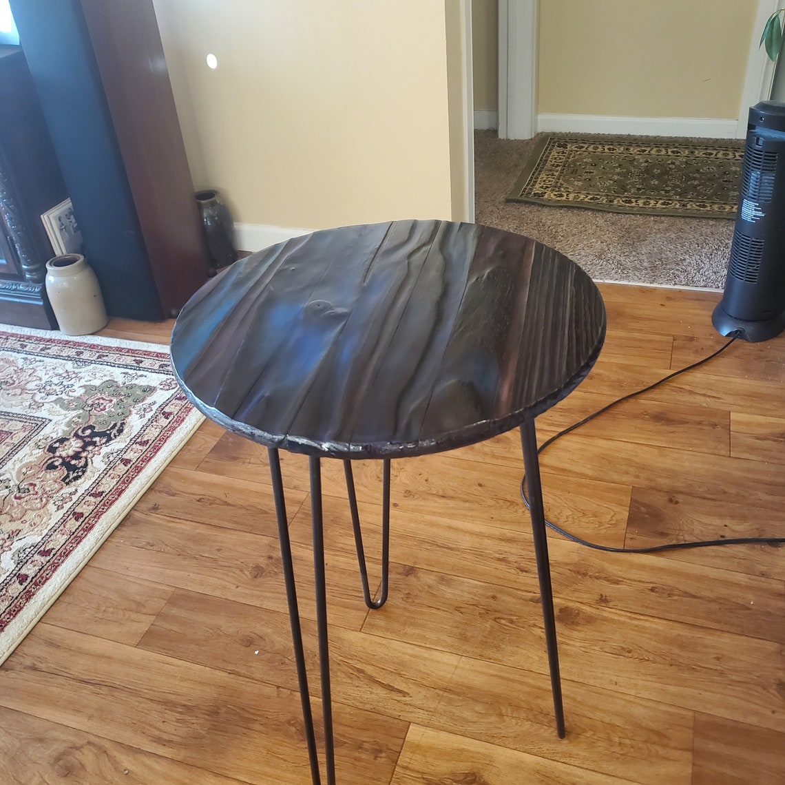 Soldhandmade Shou Sugi Ban Accent Tables - Etsy