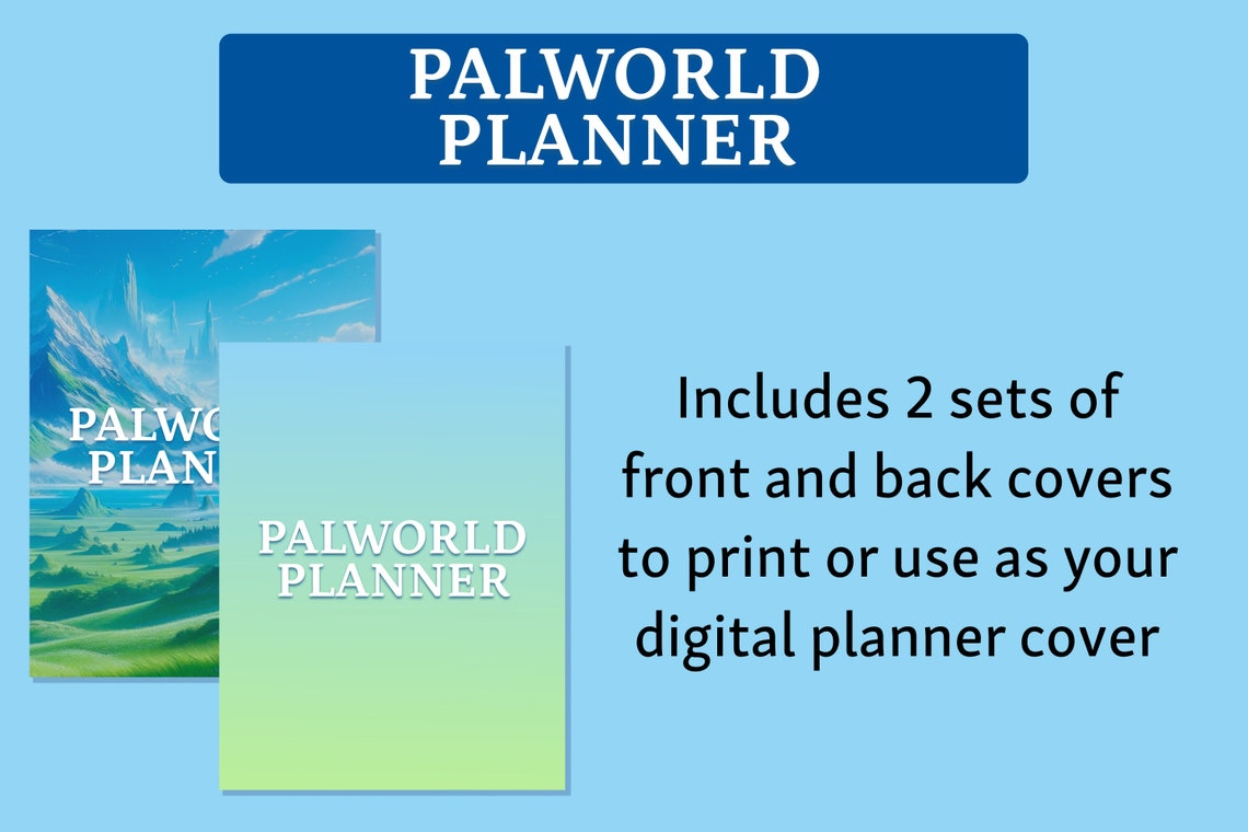 Palworld Planner - Paldeck Entry Guide | Goodnotes Template | Printable ...