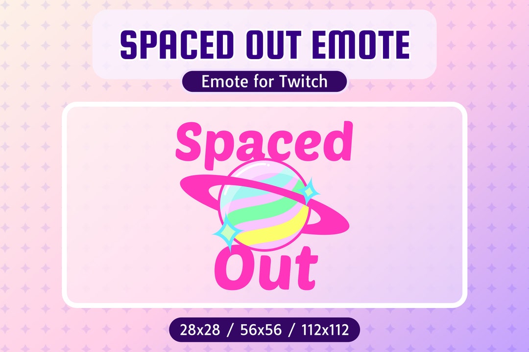 Twitch Emote | Spaced Out Shiny Planet | Funny Chat - Etsy