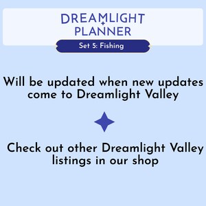 Dreamlight Valley Planner - Set 5 Fishing Guide Tracker | Goodnotes ...