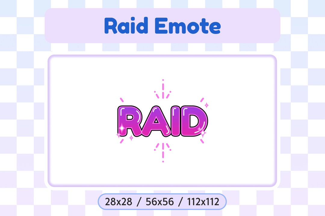 Twitch Emote | Raid | Streamer Discord Chat - Etsy