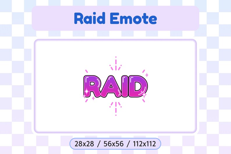 Twitch Emote | Raid | Streamer Discord Chat - Etsy