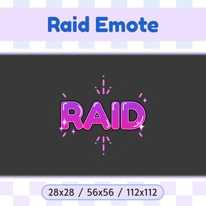 Twitch Emote | Raid | Streamer Discord Chat - Etsy