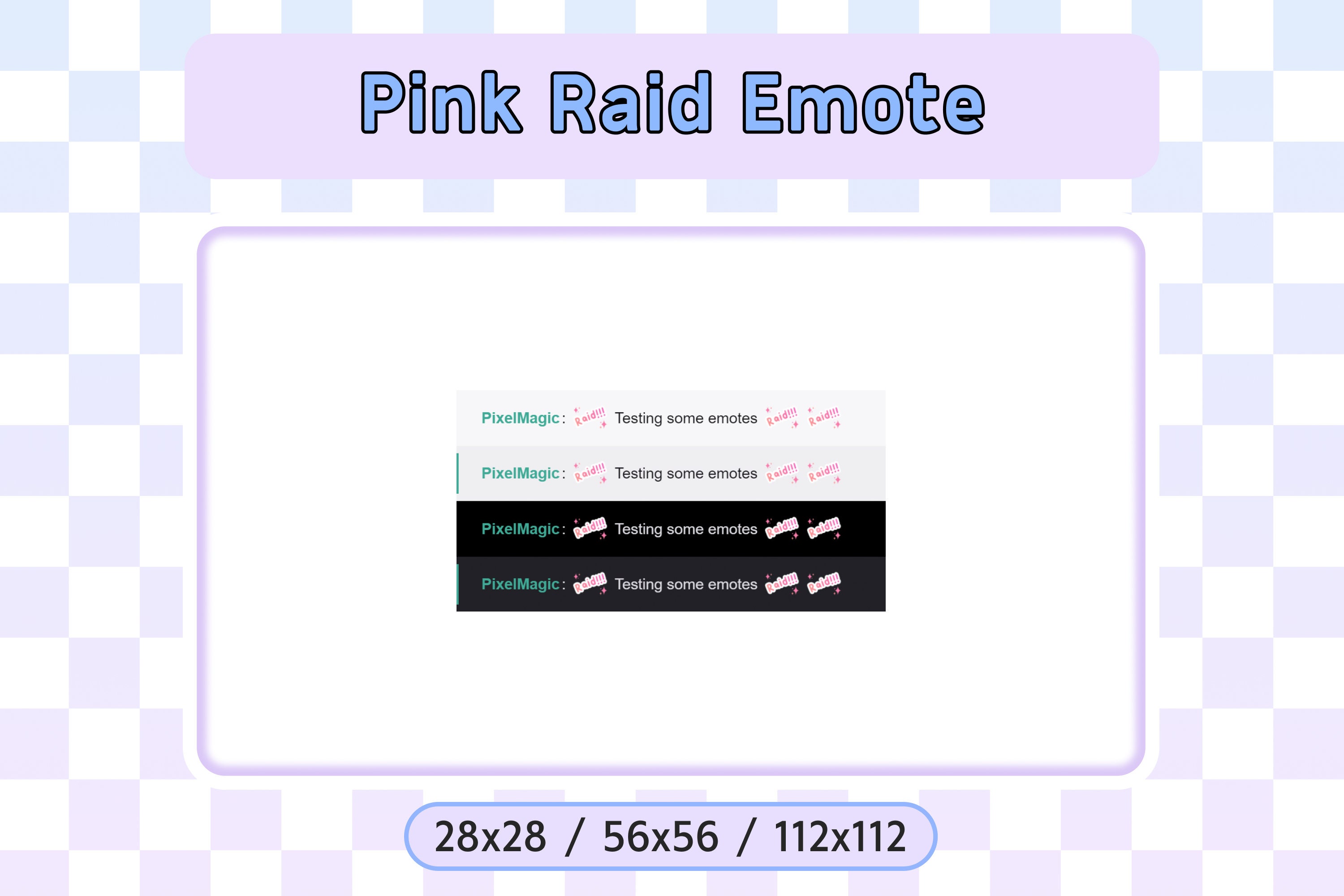 Twitch Emote | Raid | Pink | Streamer Discord Chat - Etsy Canada