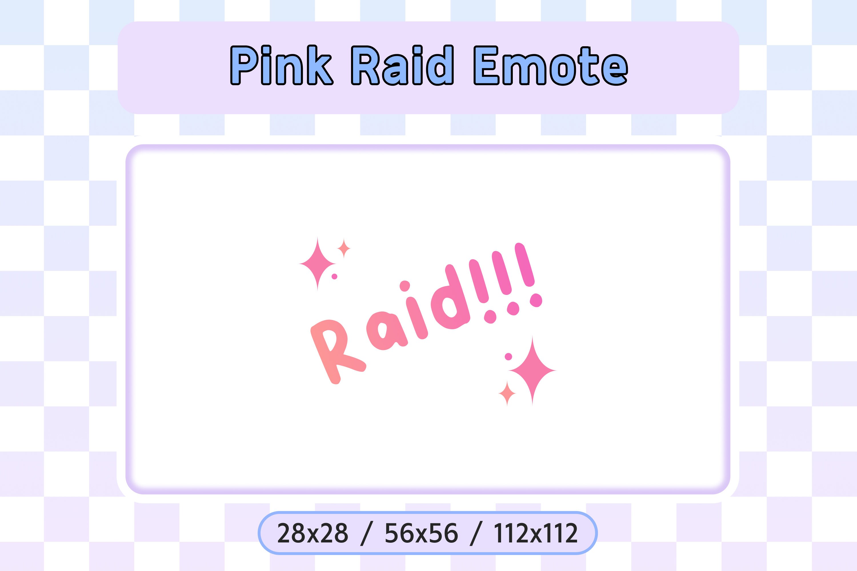 Twitch Emote | Raid | Pink | Streamer Discord Chat - Etsy Canada