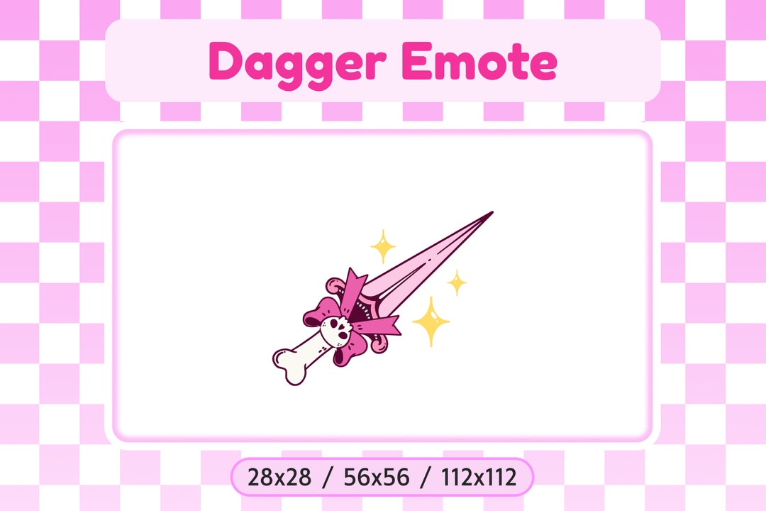 Twitch Emote | Cute Dagger | Streamer Discord Chat | Goth Aesthetic ...
