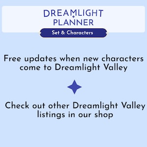 Dreamlight Valley Planner - Set 8 Characters | Leveling + Gifts Guide ...