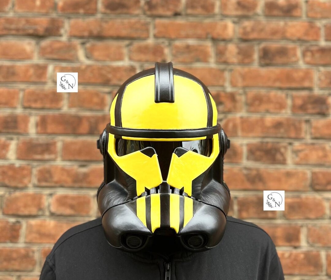 Yellow Clone Trooper Helmet Phase 2: Handmade Cosplay Prop (59-61cm) - Etsy
