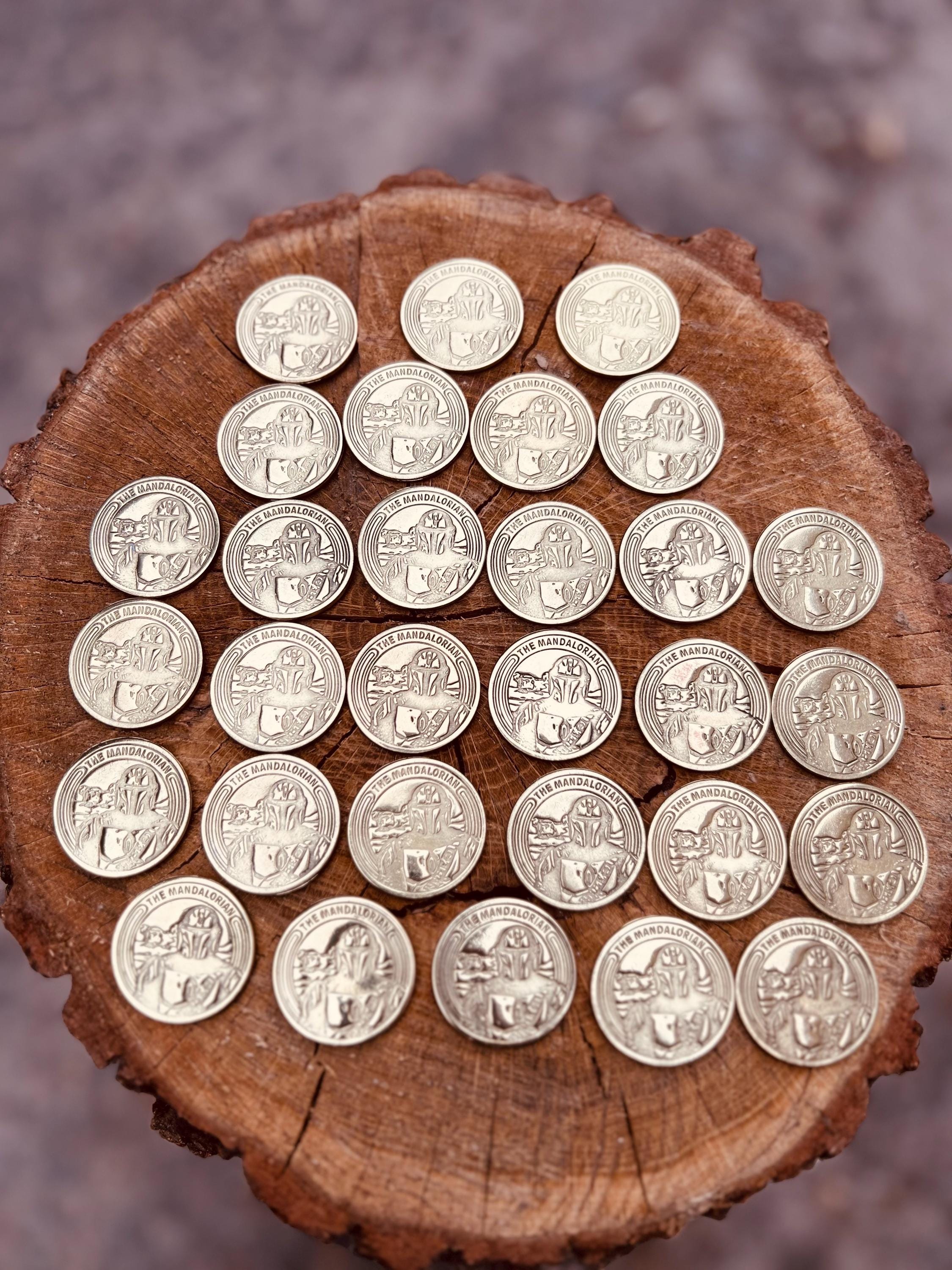 Set of the Mandalorian Coins, the Mandalorian, Coin, Coins, Gold Coins ...