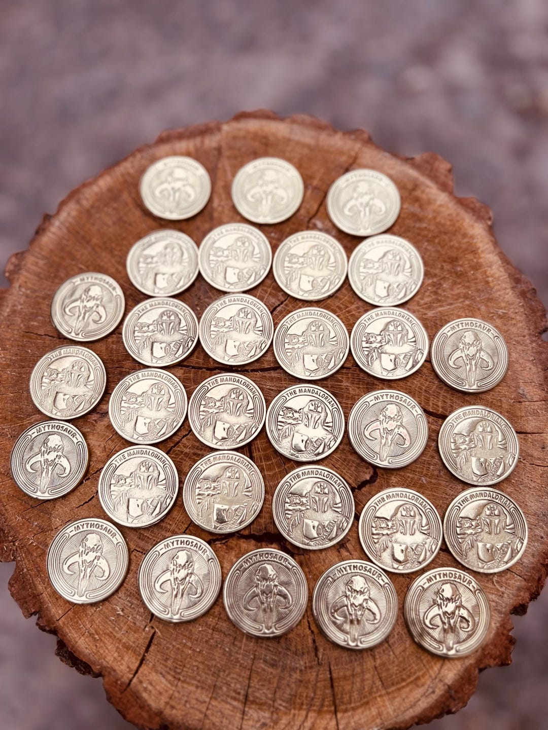 Set of the Mandalorian Coins, the Mandalorian, Coin, Coins, Gold Coins ...