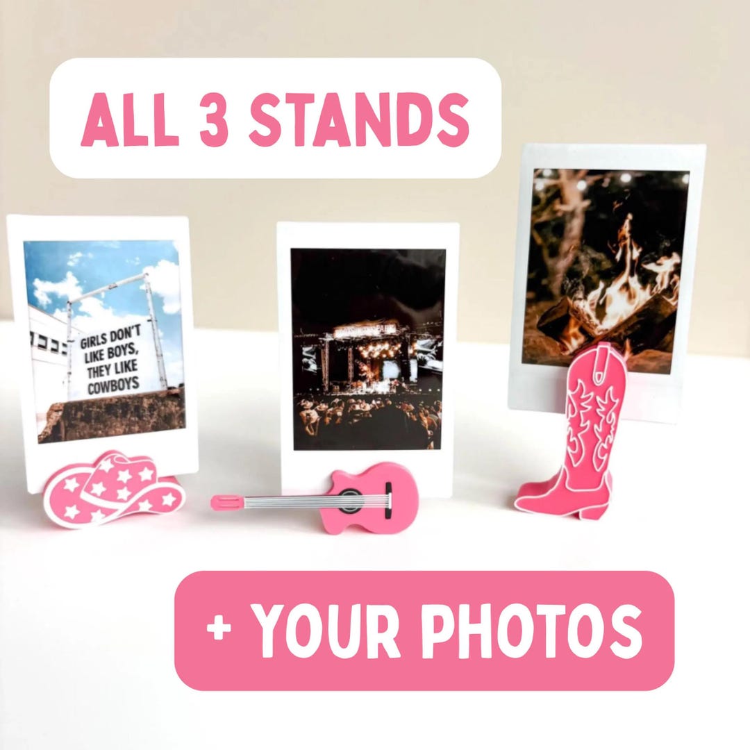 Cowgirl Gifts Fujifilm Instax Film Stand Cowgirl Hat Country Music ...