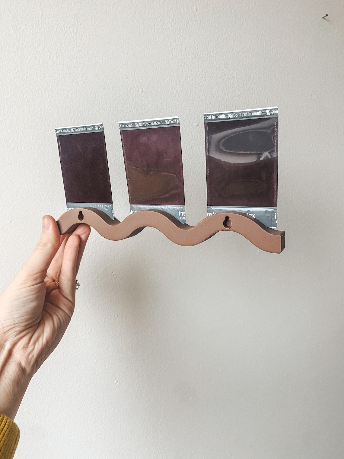 Minimalist Gift Modern Wave Arches Polaroid Memory Keepsake for Family ...