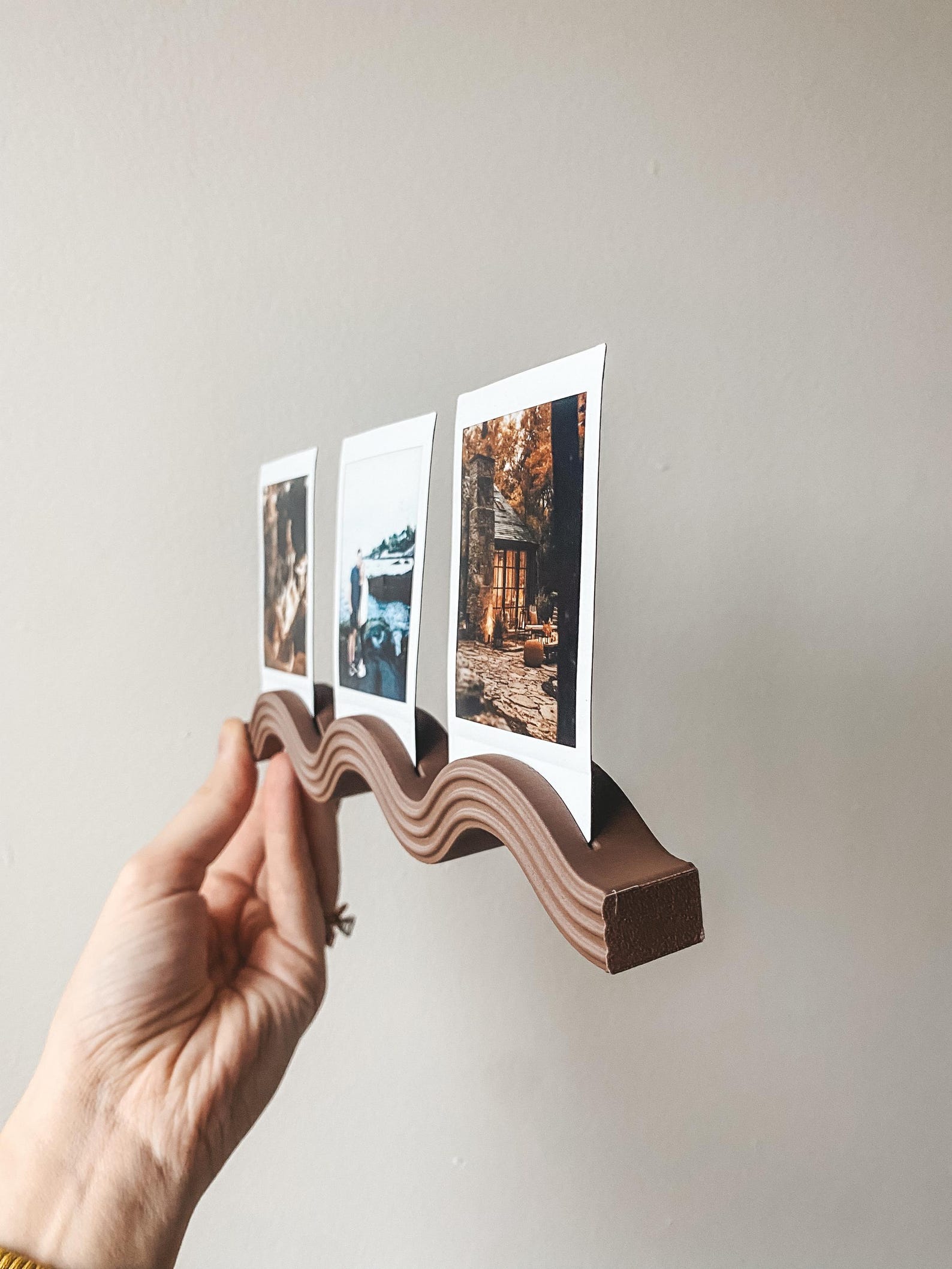 Minimalist Gift Modern Wave Arches Polaroid Memory Keepsake for Family ...
