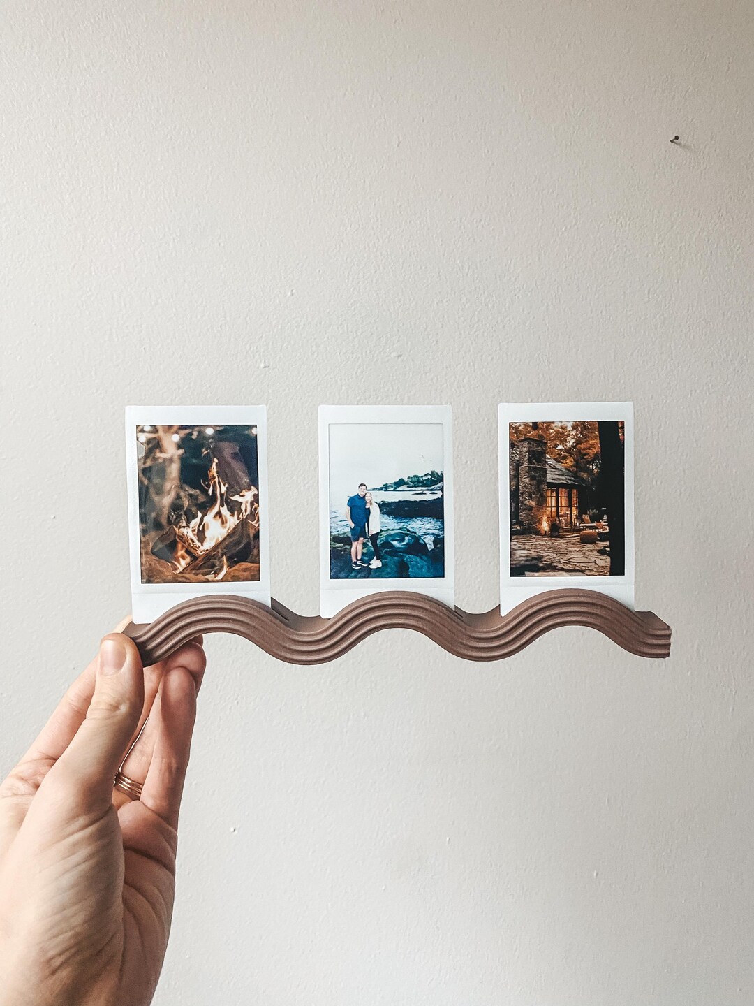 Minimalist Gift Modern Wave Arches Polaroid Memory Keepsake for Family ...