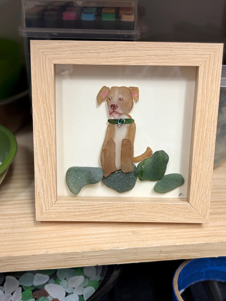 Custom Sea Glass Dog - Etsy