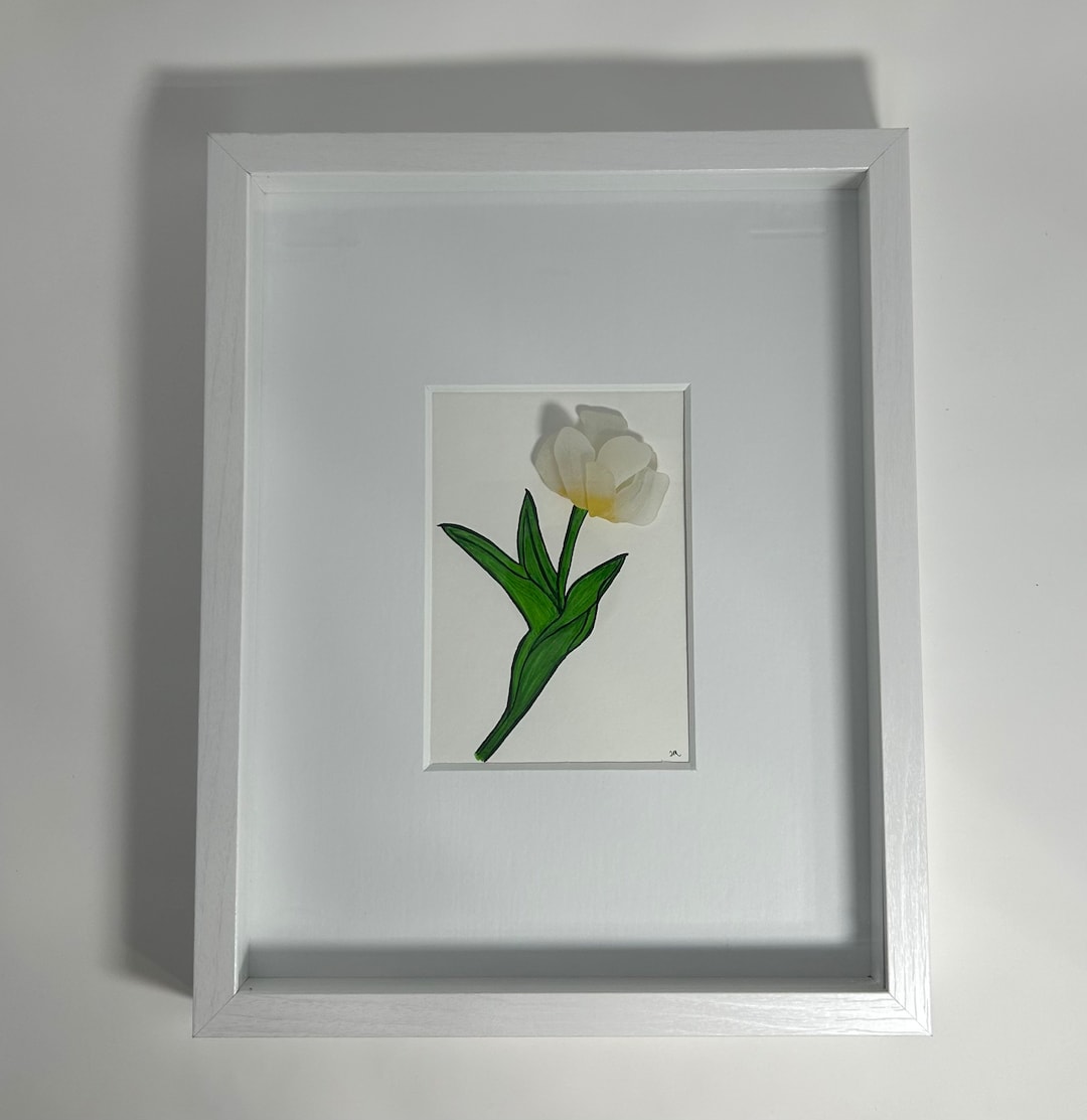 Large White Sea Glass Rose - Etsy