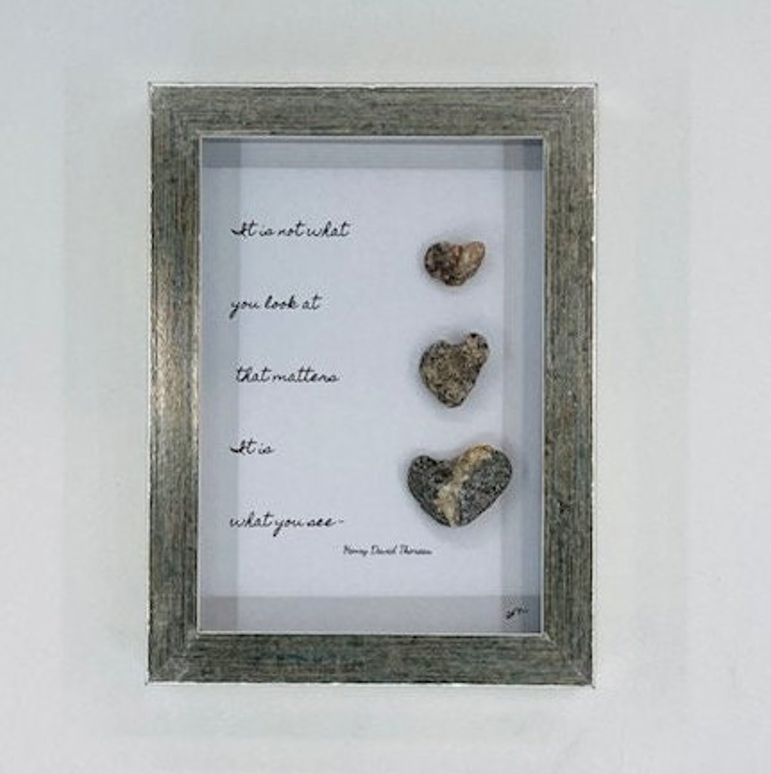 Heart Shaped Rock Art - Etsy