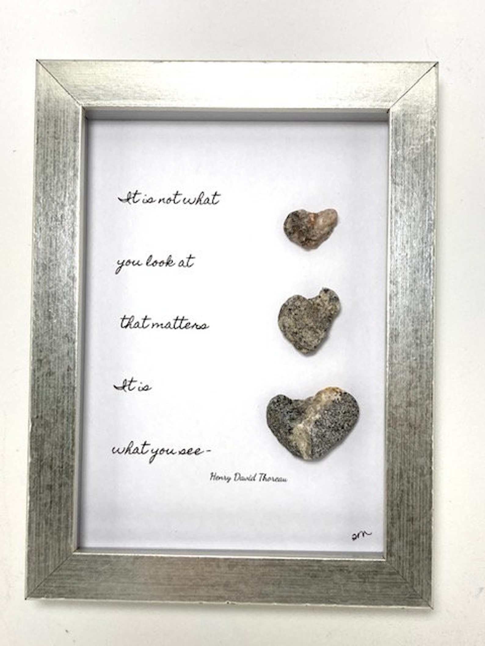 Heart Shaped Rock Art - Etsy