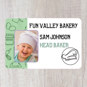 Personalized Child Chef ID Badge: Pretend Play Cooking Gift - Etsy