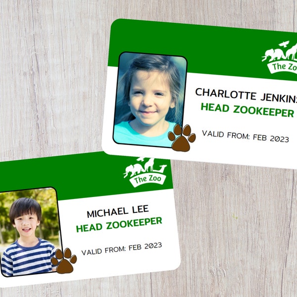 Zoo Keeper Badges - Etsy