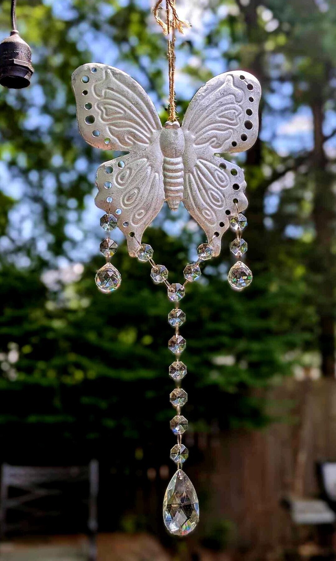 Butterfly Crystal Suncatcher - Etsy