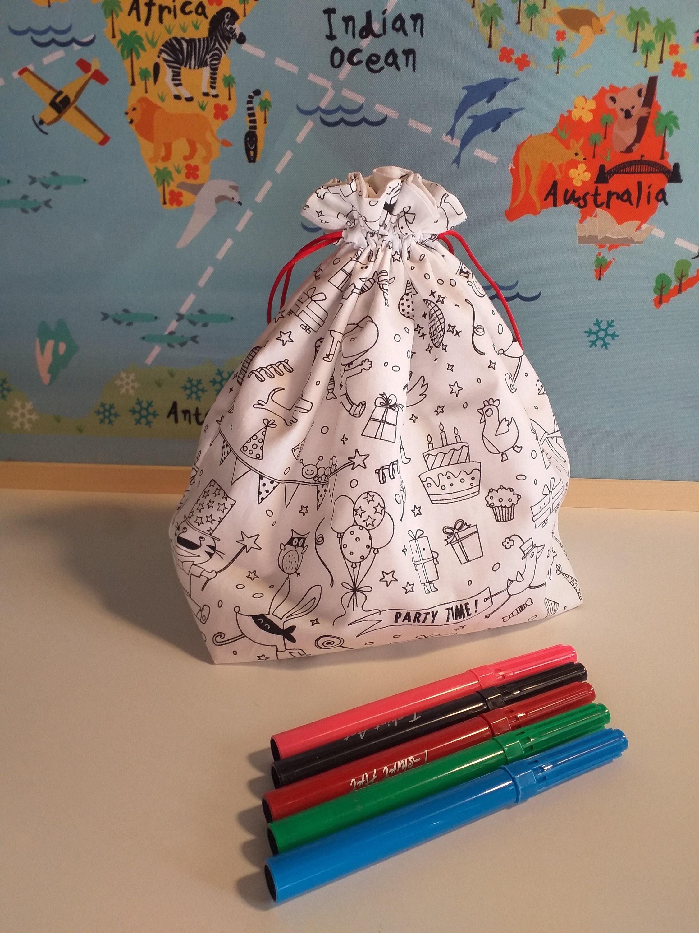 Coloring Pouch - Etsy