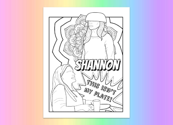 RHOC Printable Coloring Page the Real Housewives of Orange - Etsy Australia