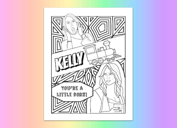 RHOC Printable Coloring Page The Real Housewives of Orange | Etsy